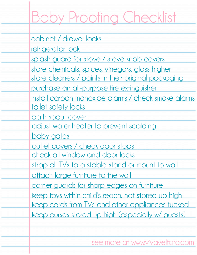 How to baby proof your home to keep your child safe - Free printable ...