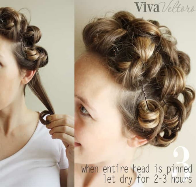 DIY Pin Curls Tutorial!
