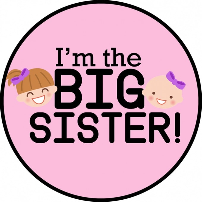 Big Brother and Big Sister Pins! Free Printables for New Siblings!