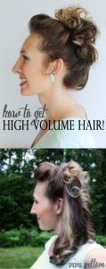 How to create a simple high volume hairstyle - Viva Veltoro
