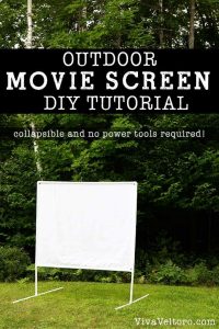 DIY Outdoor Movie Screen Tutorial