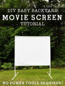 DIY Outdoor Movie Screen Tutorial