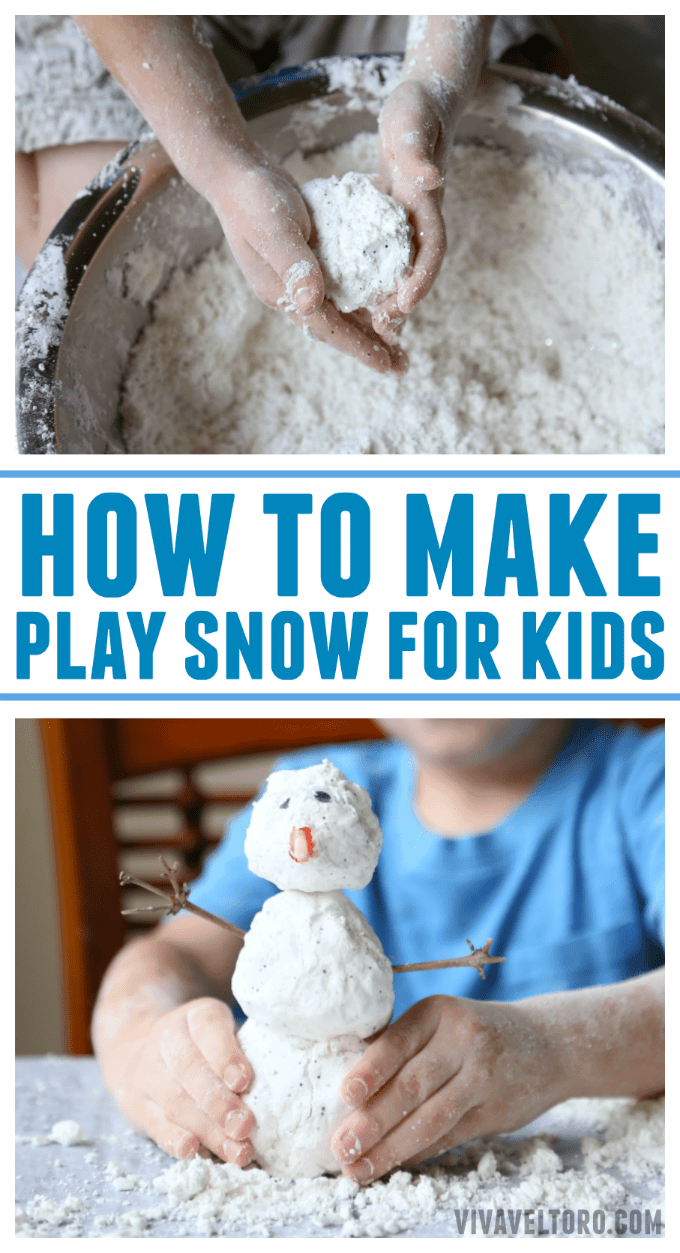 How to Make Snow - DIY Play Snow - Viva Veltoro