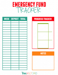 Why You Need An Emergency Fund + a FREE Printable Savings Tracker To ...