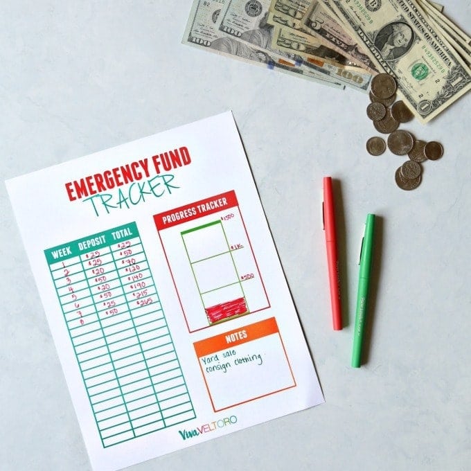 Why You Need An Emergency Fund + a FREE Printable Savings Tracker To ...