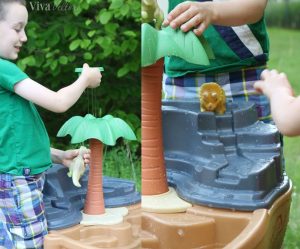 Step2 Dino Dig Sand & Water Table Review/Giveaway + DIY Sensory Bin