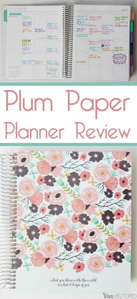 A Review of Plum Paper Planners - Viva Veltoro