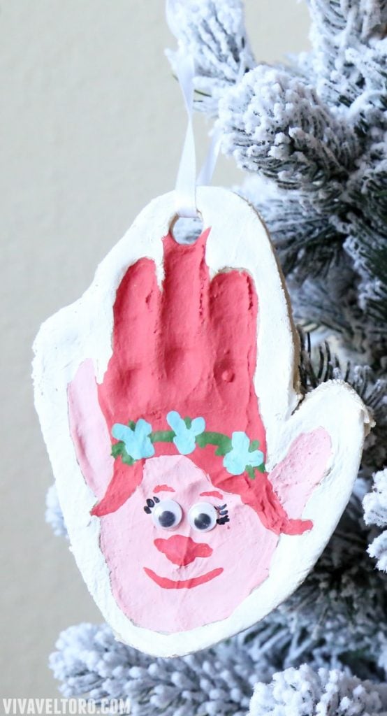 Make Your Own Salt Dough Handprint Trolls Ornament! - Viva Veltoro