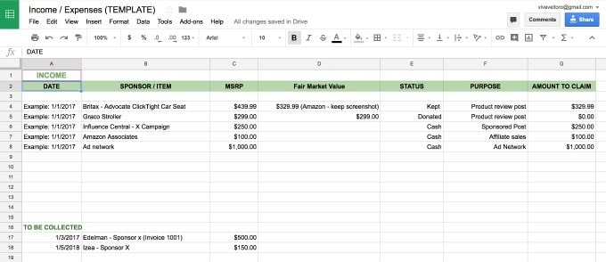 Tracking Business Expenses and Income - Free Spreadsheets for Small ...
