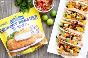 Baja Fish Tacos Recipe with Gorton's Crunchy Breaded Fillets