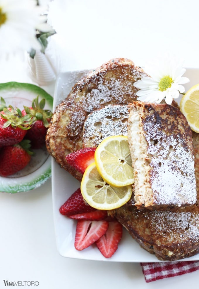 Lemon Ricotta Stuffed French Toast Recipe! - Viva Veltoro