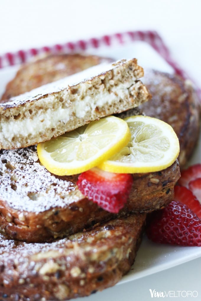 Lemon Ricotta Stuffed French Toast Recipe! - Viva Veltoro