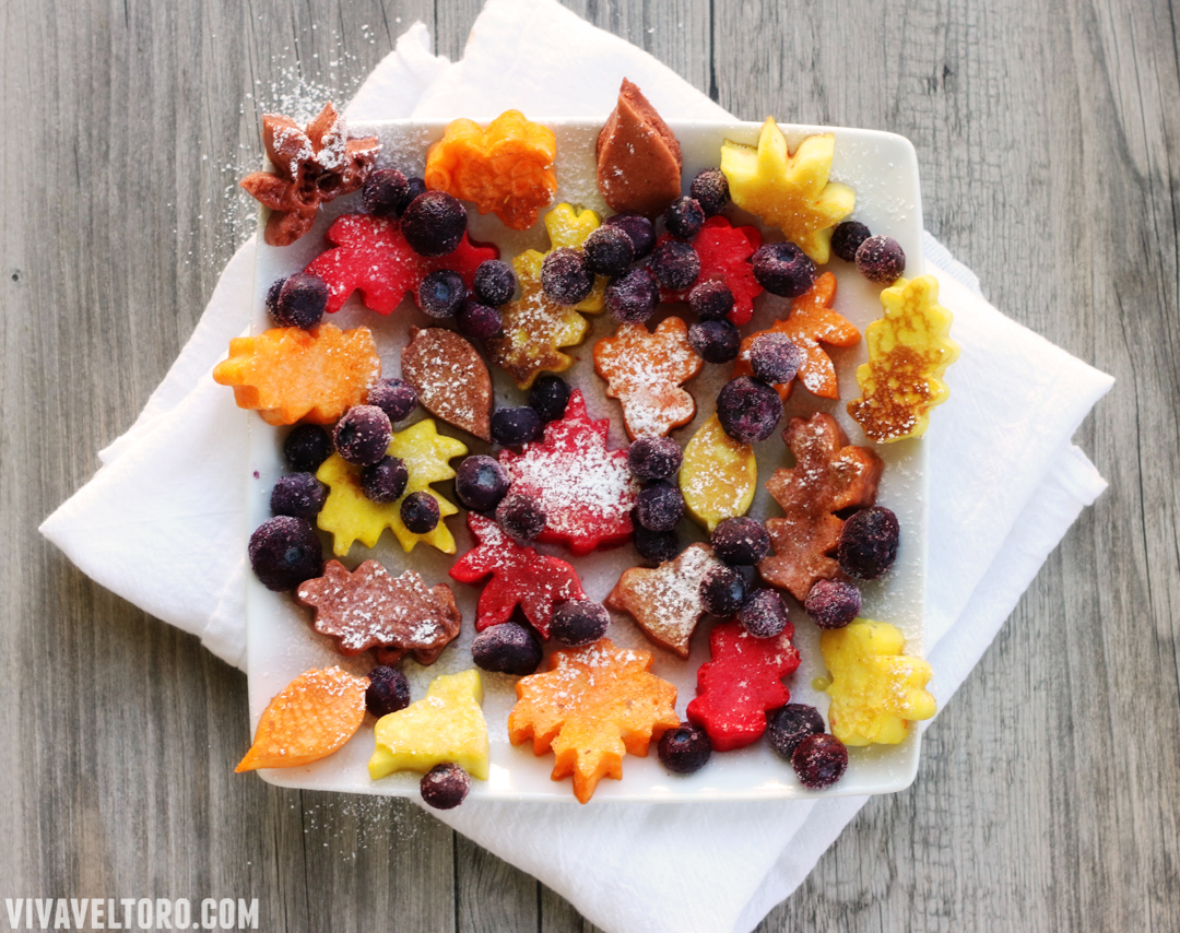 Hello, Fall! How to Make Colored Pancakes In Festive Shapes! - Viva Veltoro