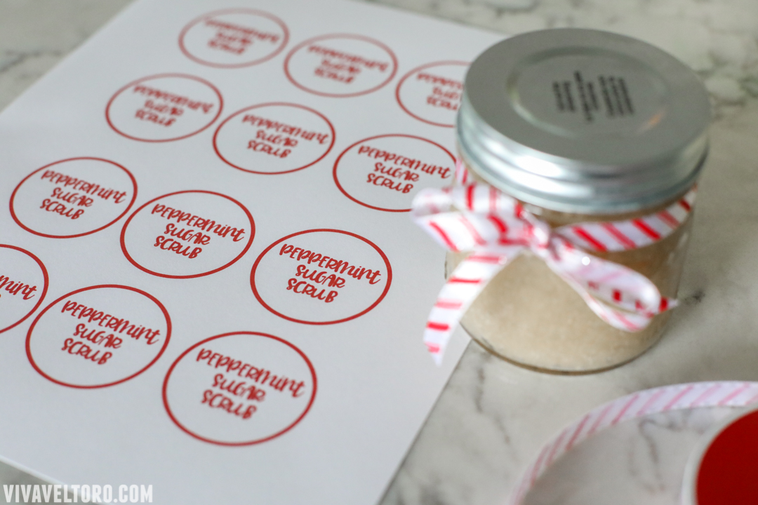 Peppermint Sugar Scrub With FREE Printable! - Viva Veltoro
