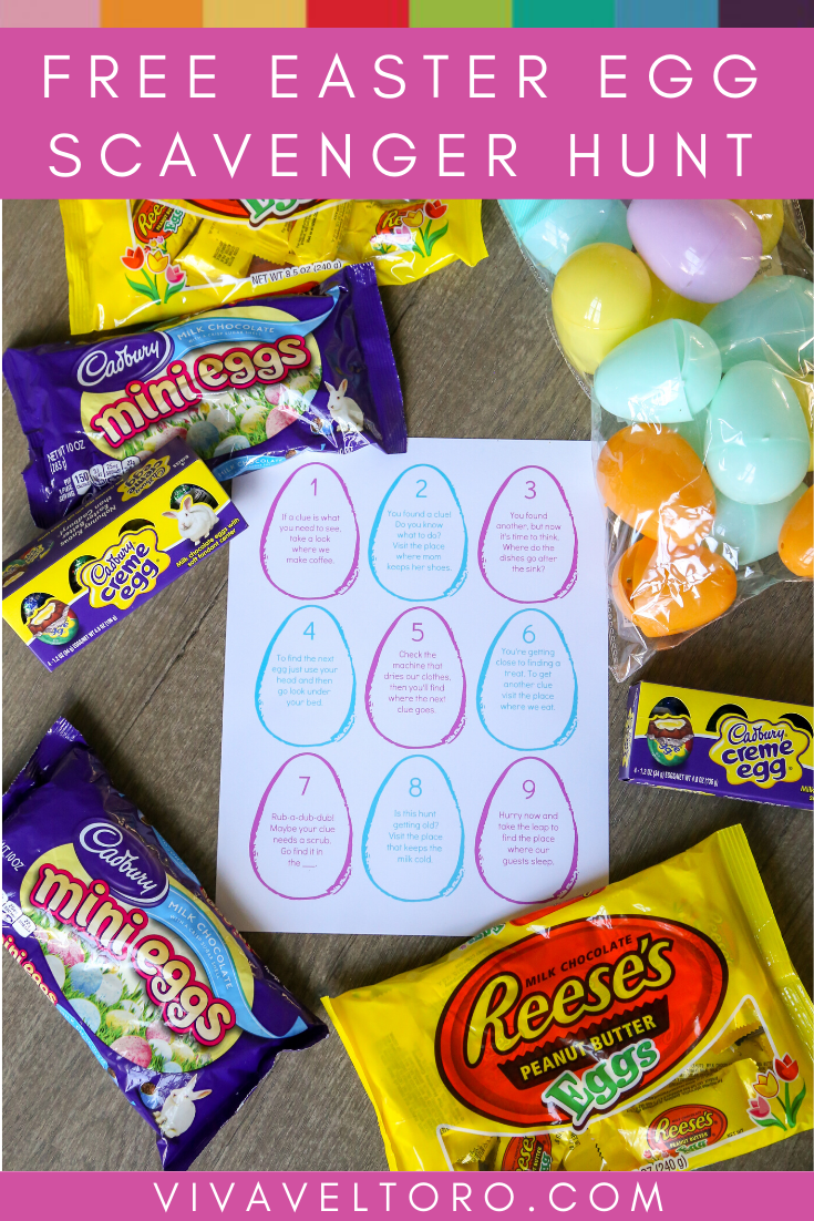 Easter Egg Scavenger Hunt - FREE Printable! - Viva Veltoro