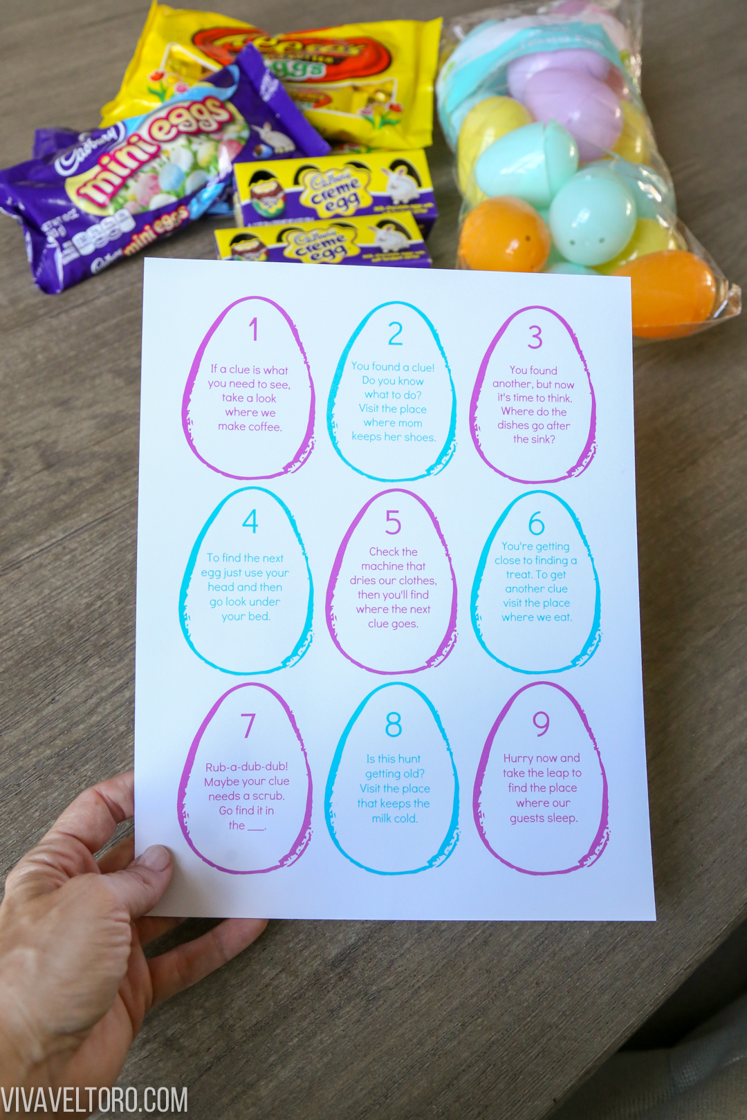Easter Egg Scavenger Hunt - FREE Printable! - Viva Veltoro