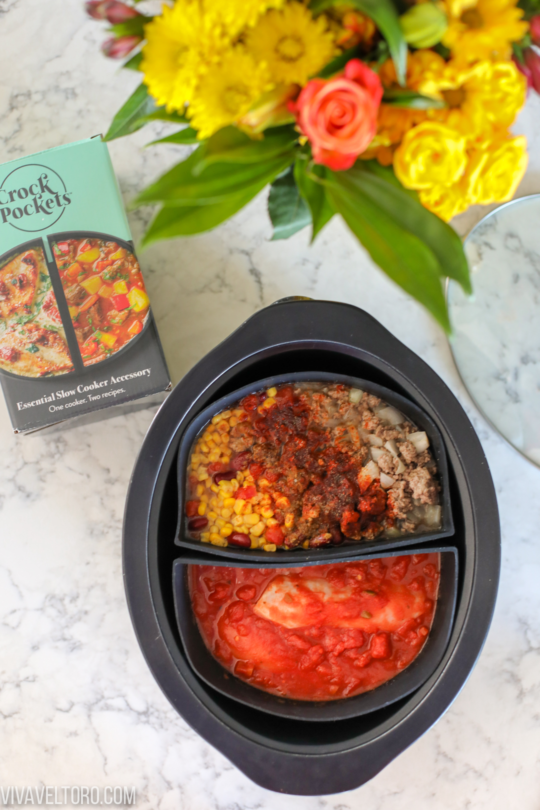 CrockPockets Slow Cooker Dividers. One Slow Cooker, Two Recipes. - Viva ...