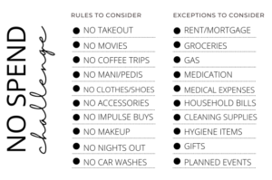 No Spend Challenge. How To Do It and Why You Should. - Viva Veltoro